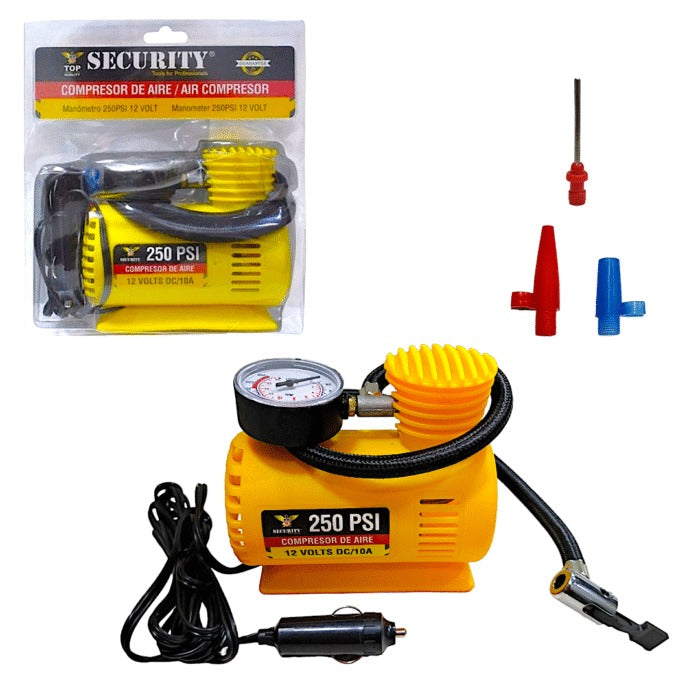 Mini Compresor De Aire 12v De 250PSI Security DC/10A – Soriega