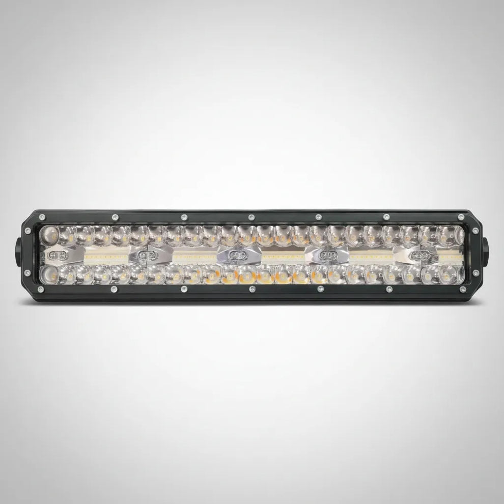 Barra Led De 20 Inches Dual Blanco/amarillo/strobe 12v/24v – Soriega