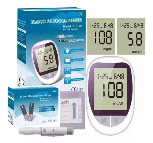 GLUCOMETRO DIGITAL KIT DE GLUCOSA TIRAS DE PRUEBAS – Soriega