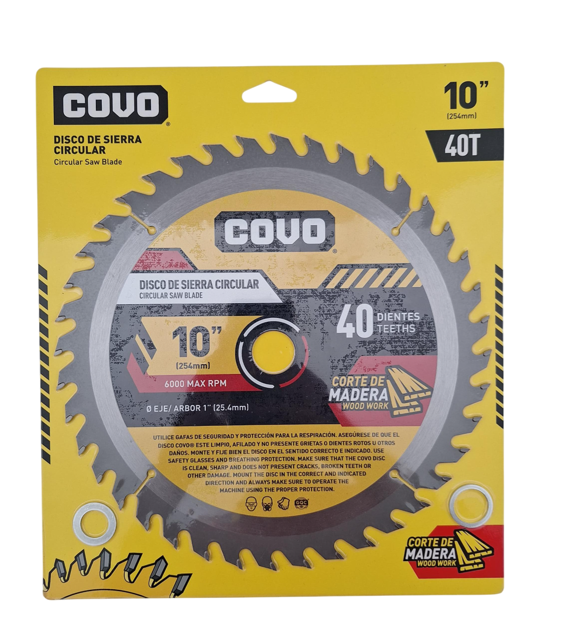 Disco De Cierra Circular De 10 Pulgadas 40 Dientes Marca Covo – Soriega